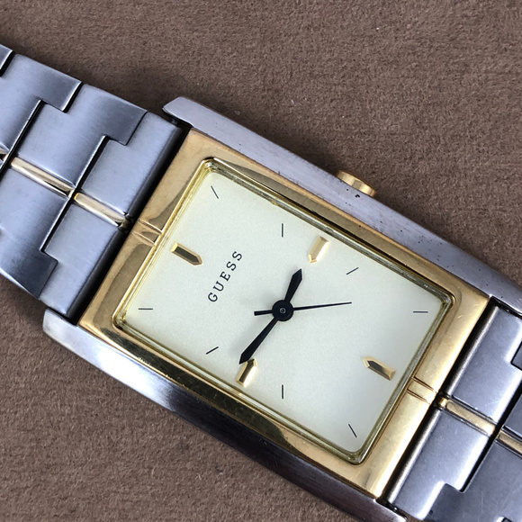 Guess | Accessories | Vintage Elegant Guess 2tone Gold Silver Tank ...